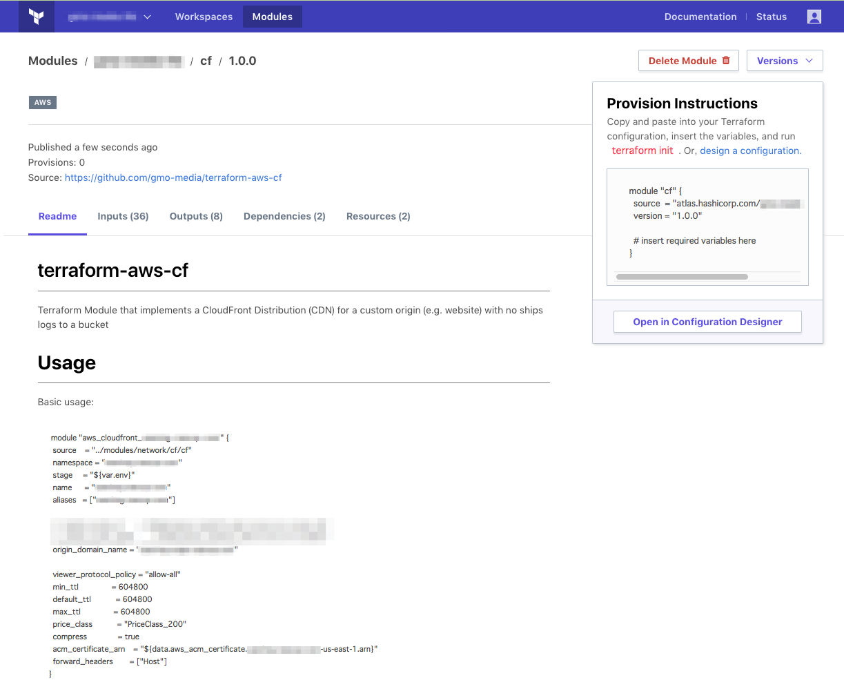 Terraformのmoduleソースとしてterraform Enterprises Private Module Registryを利用